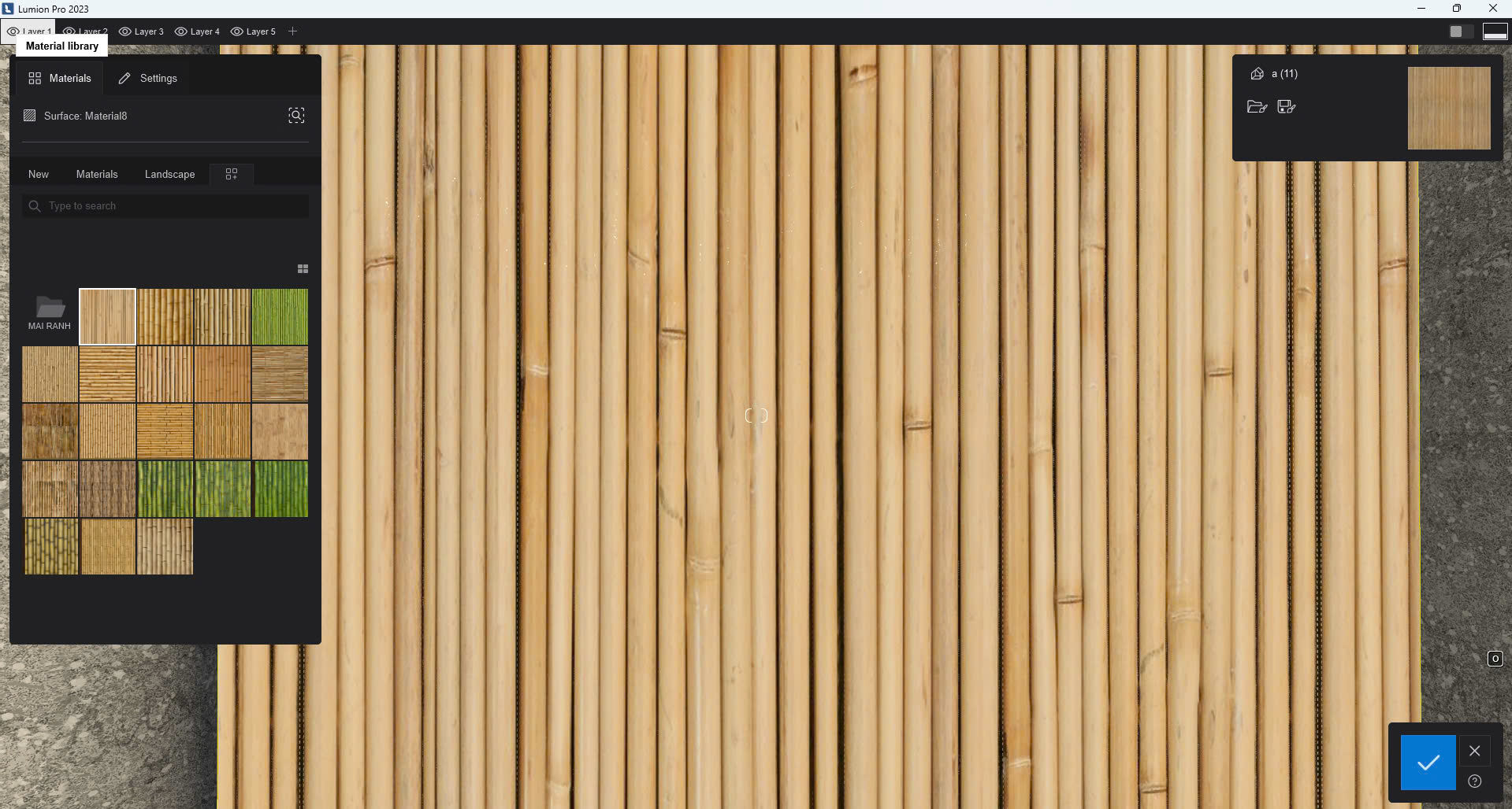 VẬT LIỆU VÁCH TRE NỨA